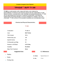 Tipaque Buff TY-300 - ISHIHARA CORPORATION (U.S.A.)